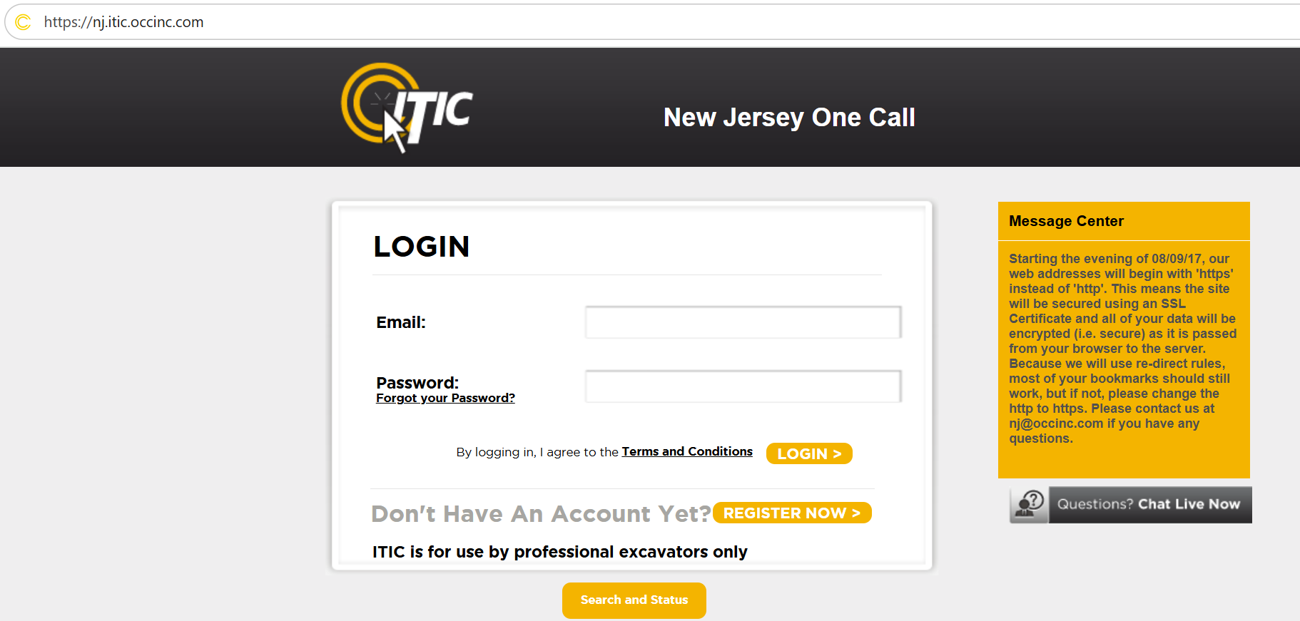 How to Register for NJ One Call’s Online Markout Submission (ITIC ...